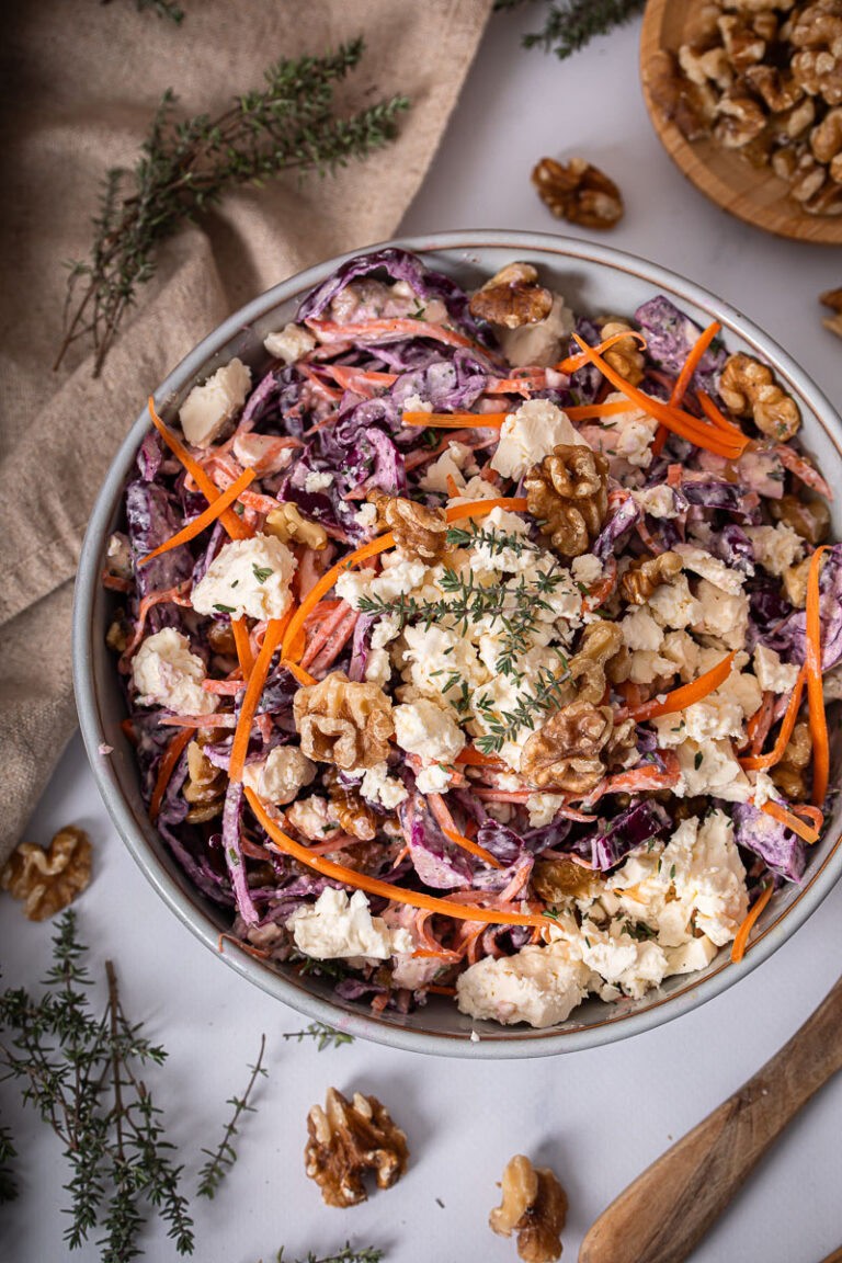Rotkohl Feta Salat mit Walnüssen | Life Is Full Of Goodies